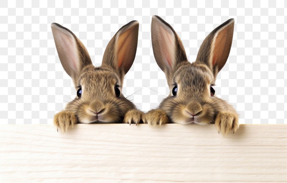 PNG Two Californian rabbit animal | Premium PNG - rawpixel