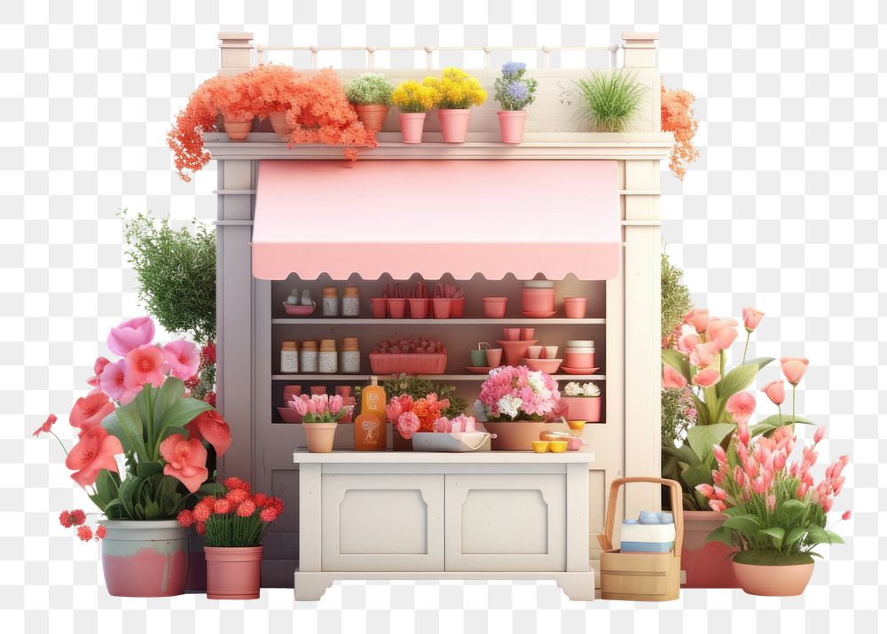 PNG Flower shop plant architecture | Free PNG - rawpixel