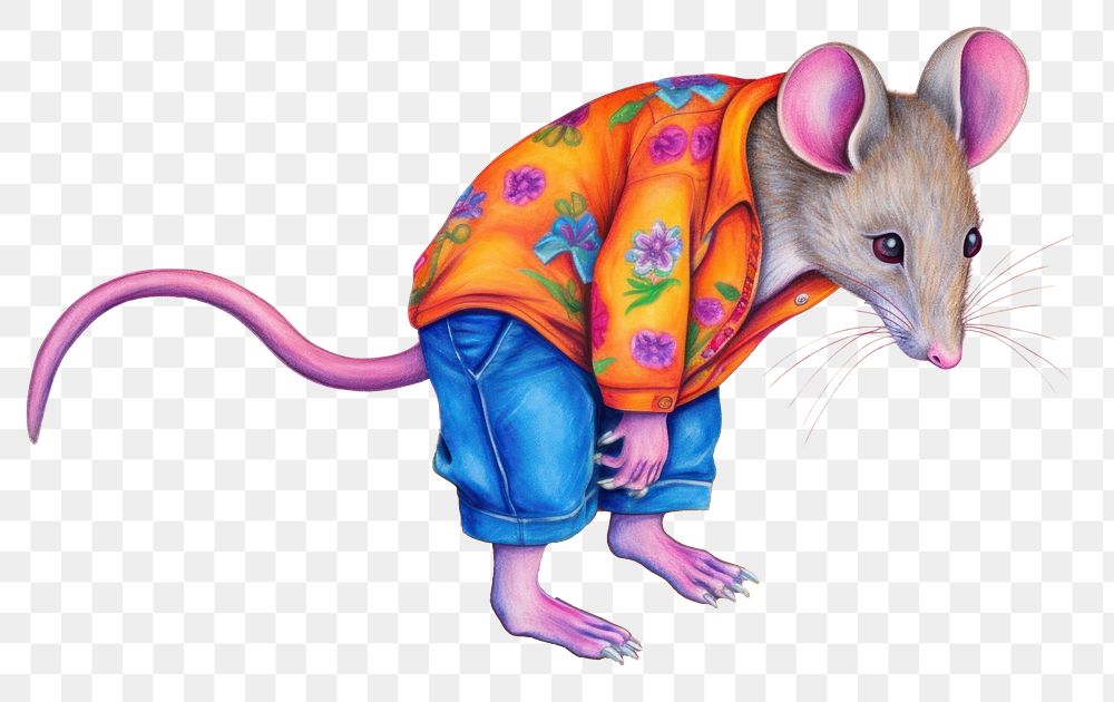 PNG Mouse wear clothes rat | Premium PNG - rawpixel