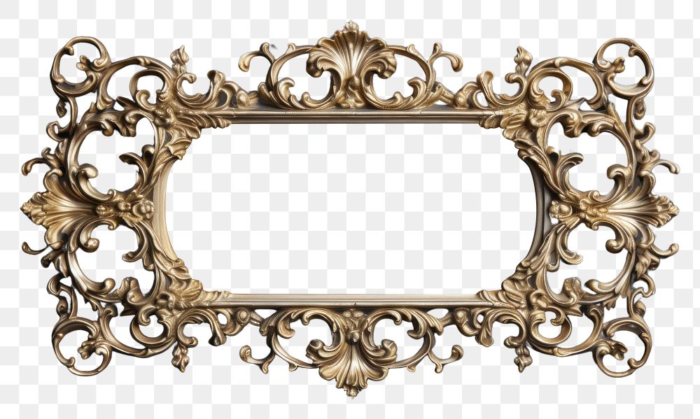 PNG Rectangle Rococo frame photo | Free PNG - rawpixel
