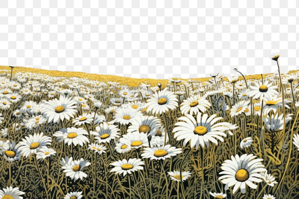 PNG Daisy flower field scenes | Free PNG - rawpixel