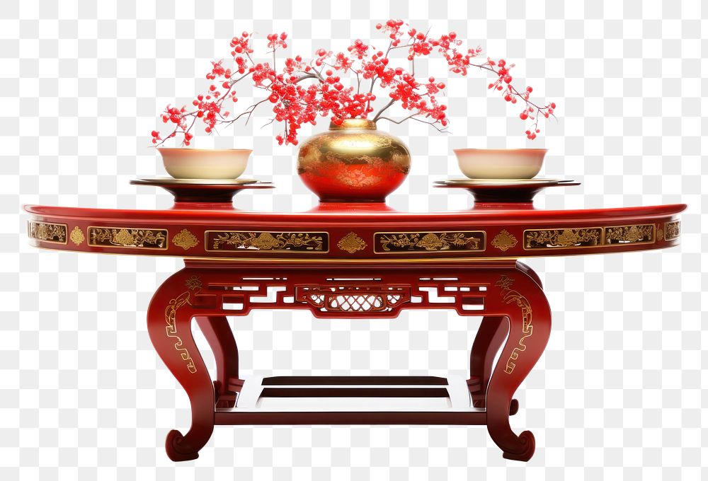 PNG Beautiful chinese dining table | Premium PNG - rawpixel