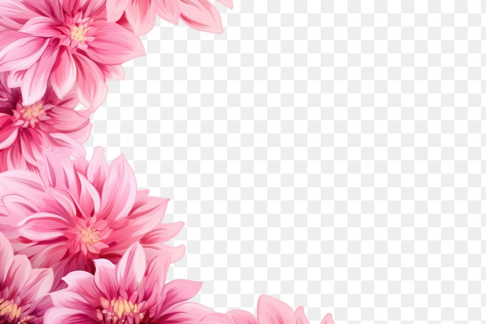 PNG Botanical pink flower pattern | Free PNG - rawpixel