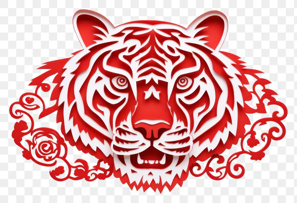 PNG Red paper tiger art | Free PNG - rawpixel