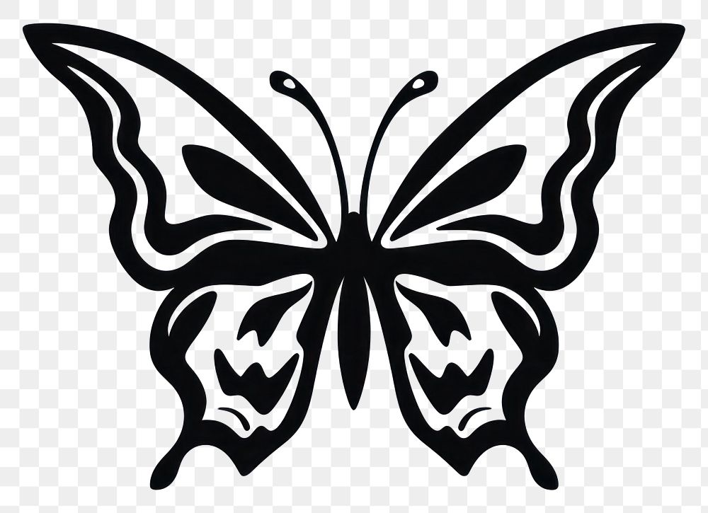 PNG Butterfly butterfly symbol white. | Free PNG - rawpixel