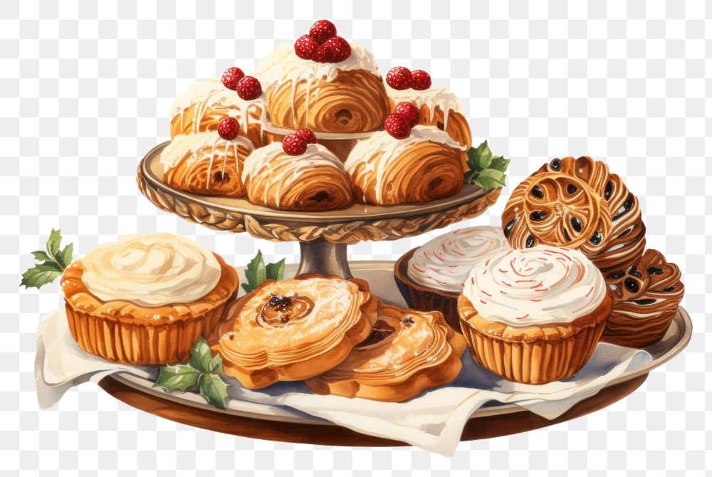 PNG Christmas pastries dessert cupcake | Premium PNG - rawpixel