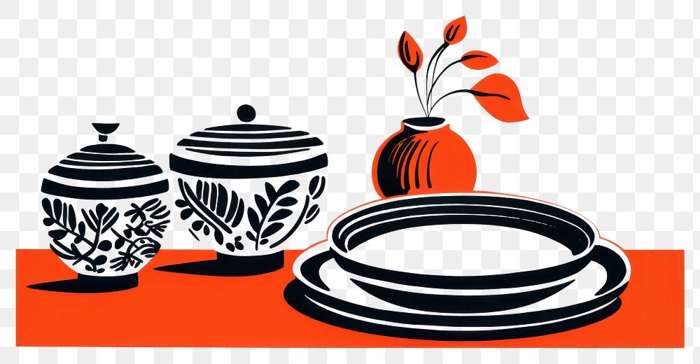 PNG Simple dinner set porcelain | Free PNG - rawpixel