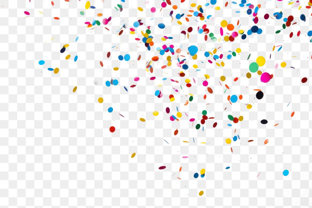 PNG Colored confetti flying backgrounds | Premium PNG - rawpixel