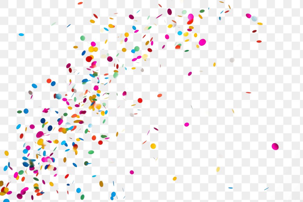 PNG Colored confetti flying backgrounds | Premium PNG - rawpixel