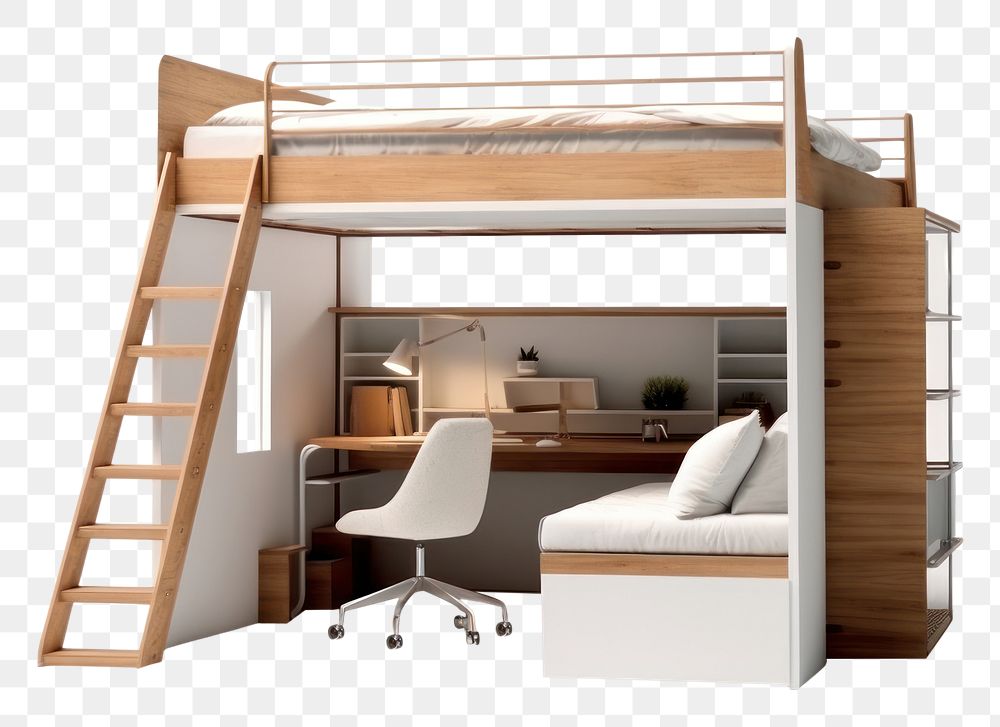 PNG Modern loft bed | Free PNG - rawpixel