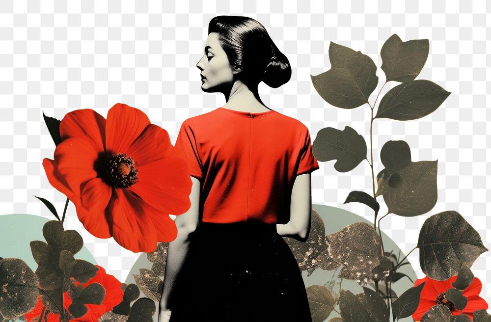 PNG Flower adult plant woman. | Premium PNG - rawpixel