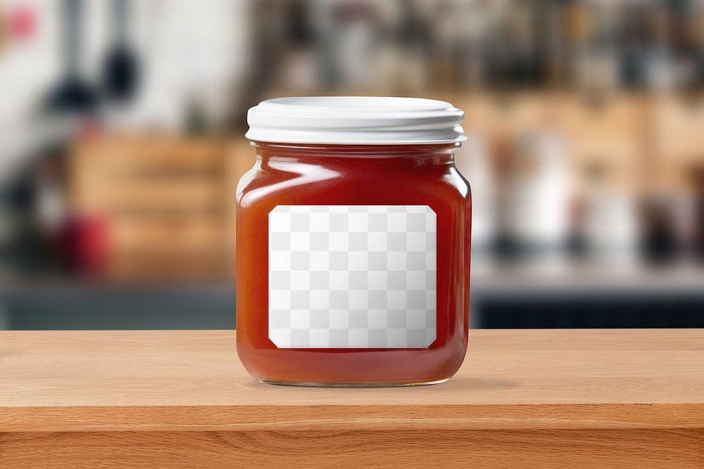 Glass jar label png mockup | Free PNG - rawpixel