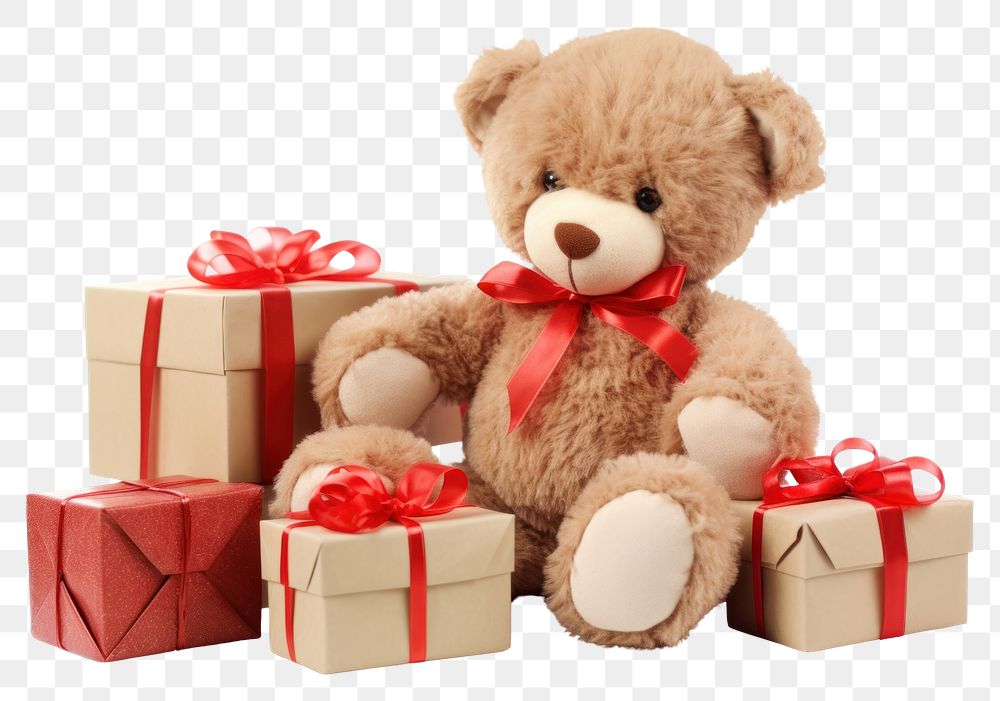 PNG Gift bear toy box. | Free PNG - rawpixel