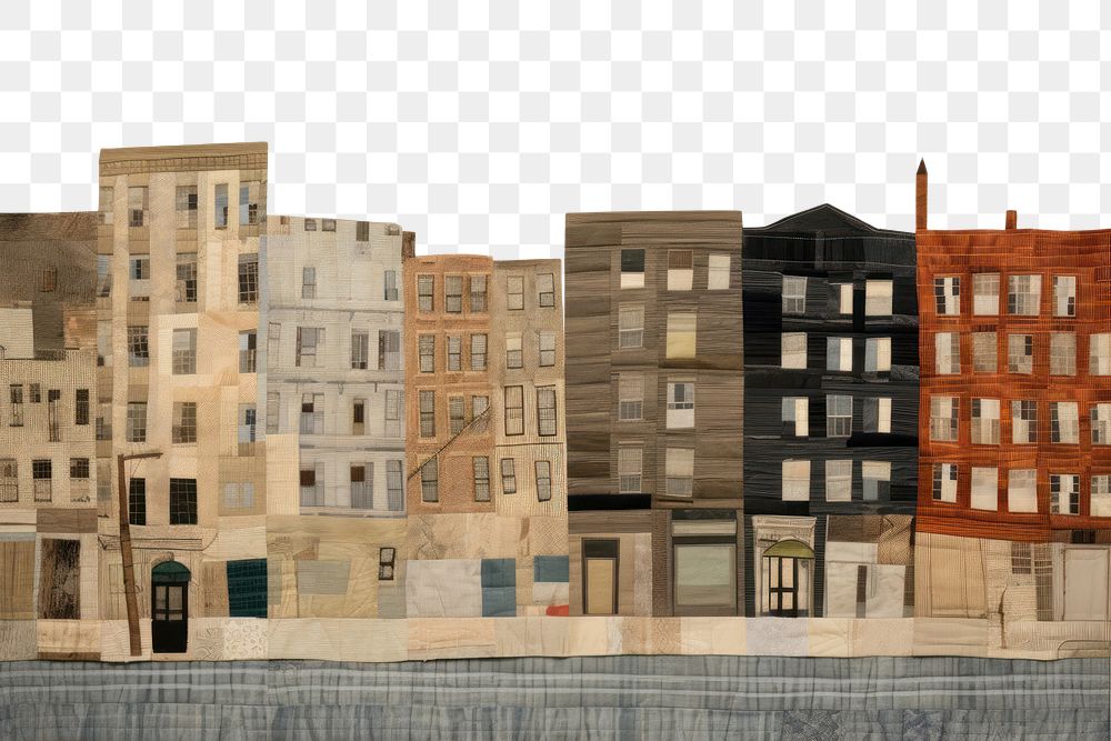 PNG Buildings architecture painting street | Premium PNG - rawpixel