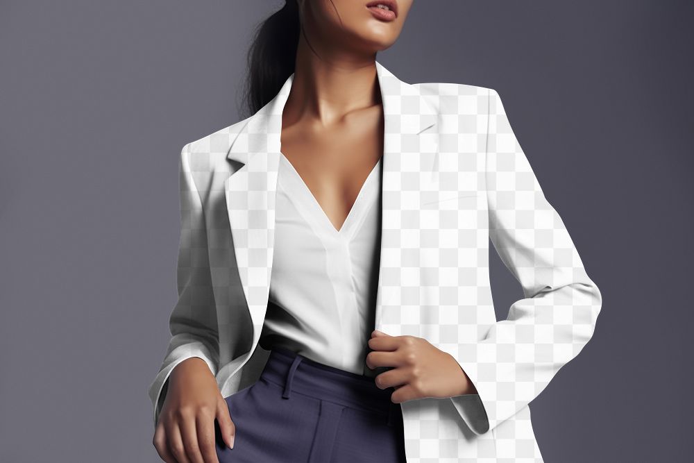 Women's blazer png mockup, transparent | Premium PNG - rawpixel