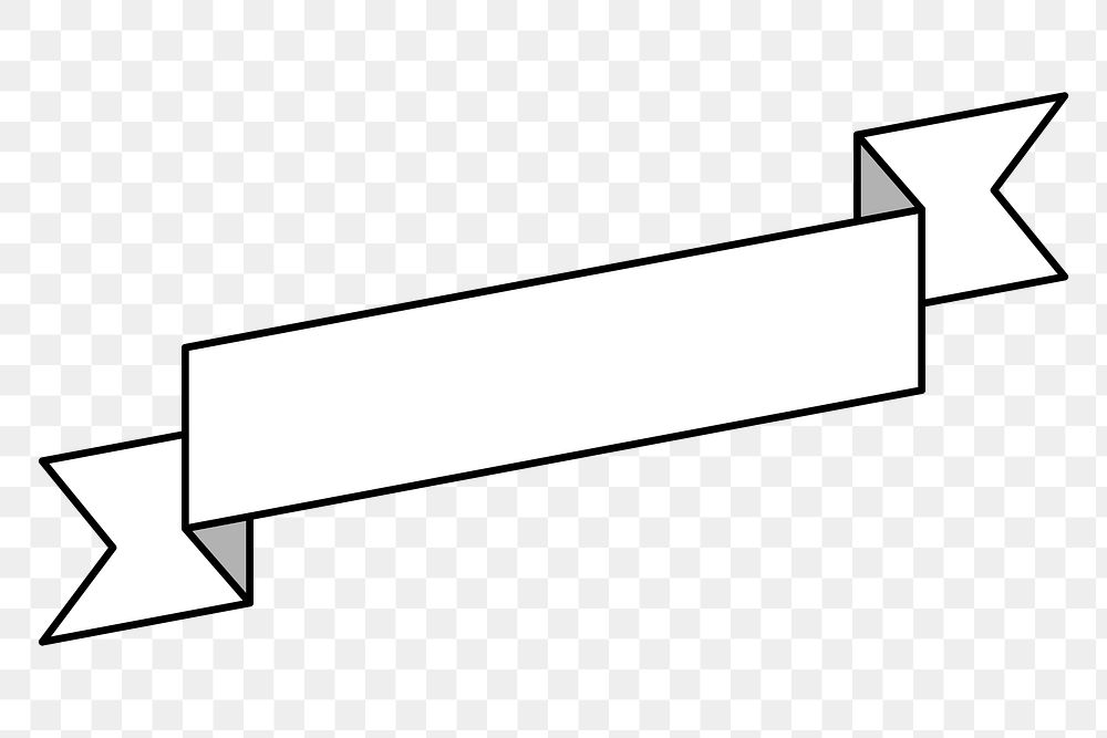 PNG vintage white tilted banner, | Premium PNG - rawpixel