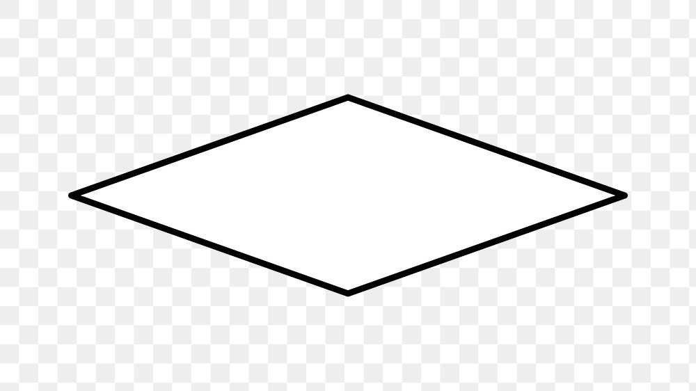 PNG diamond shape geometric badge, | Premium PNG - rawpixel