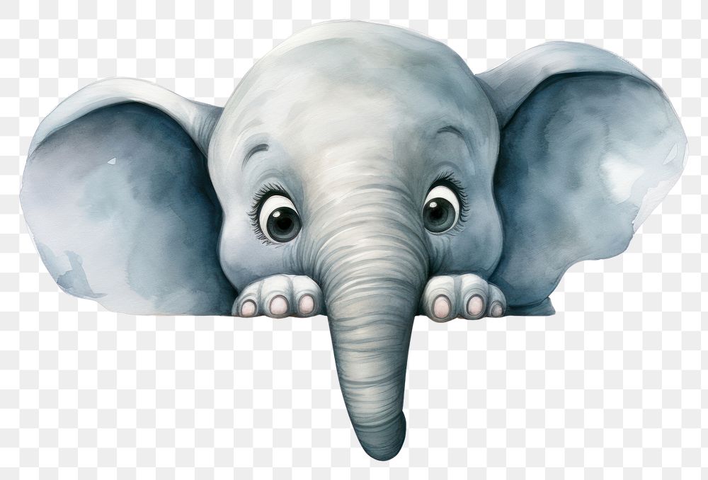 PNG Peeking Elephant elephant wildlife | Premium PNG - rawpixel
