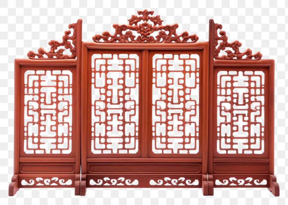 PNG Chinese wooden handcraft partition | Free PNG - rawpixel