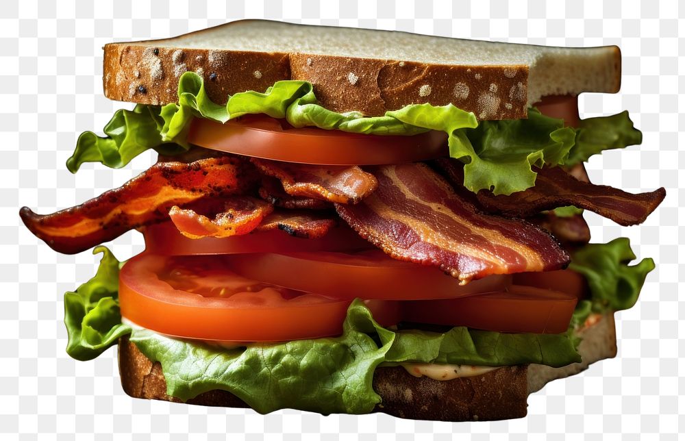 PNG Bacon lettuce tomato sandwich | Free PNG - rawpixel