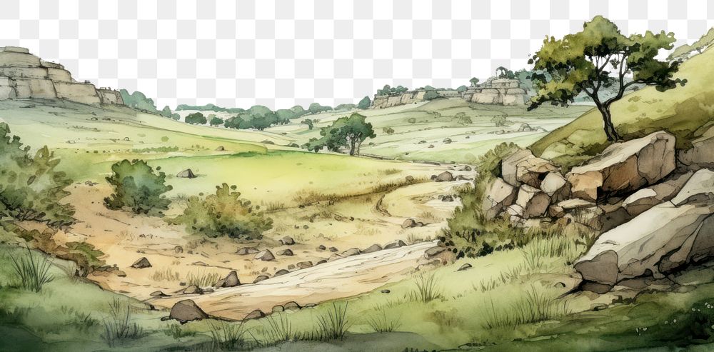 PNG Valley wilderness landscape outdoors. | Premium PNG - rawpixel