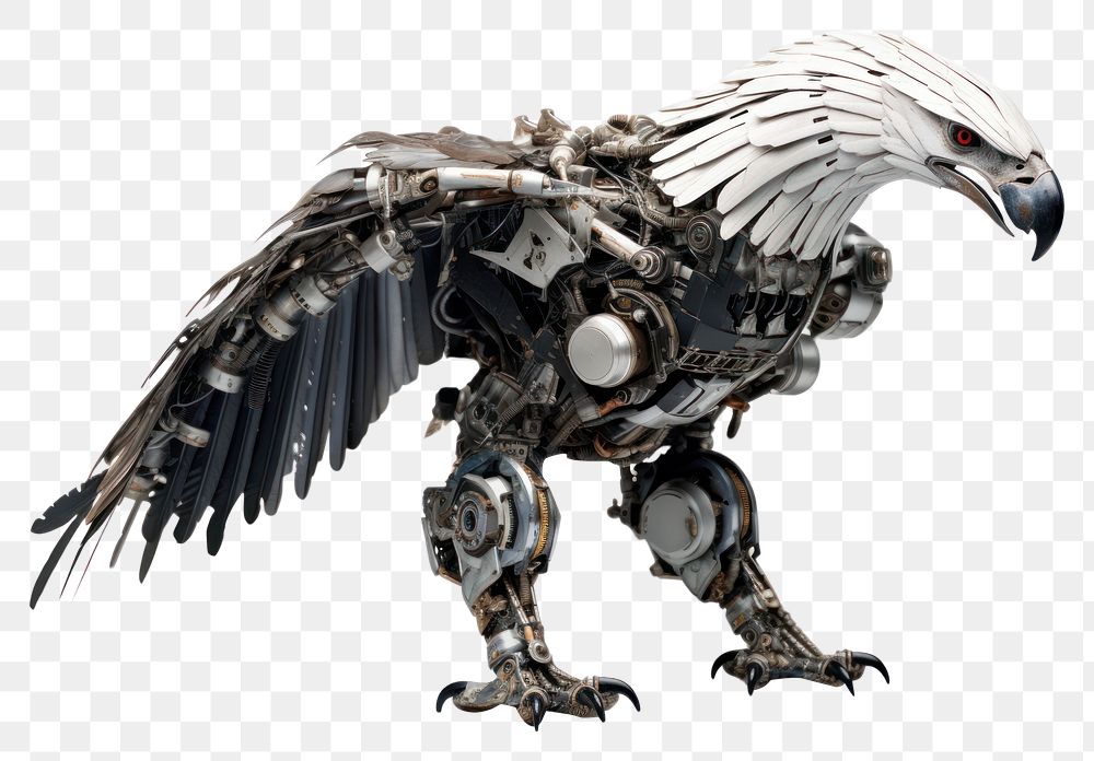 PNG Cyborg eagle vulture animal | Premium PNG - rawpixel