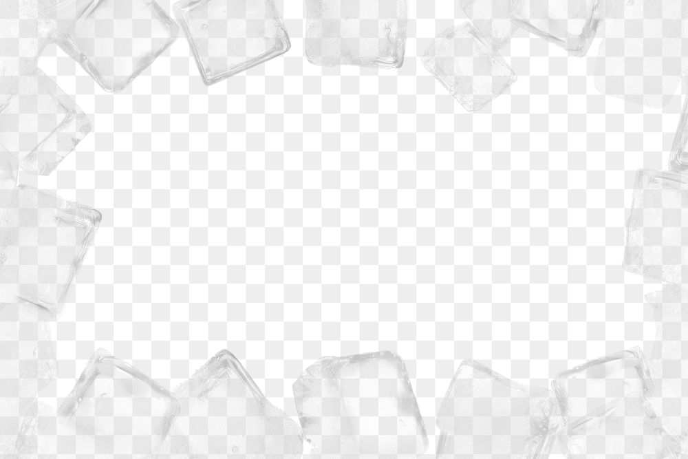 PNG Ice cube bottom border | Free PNG - rawpixel