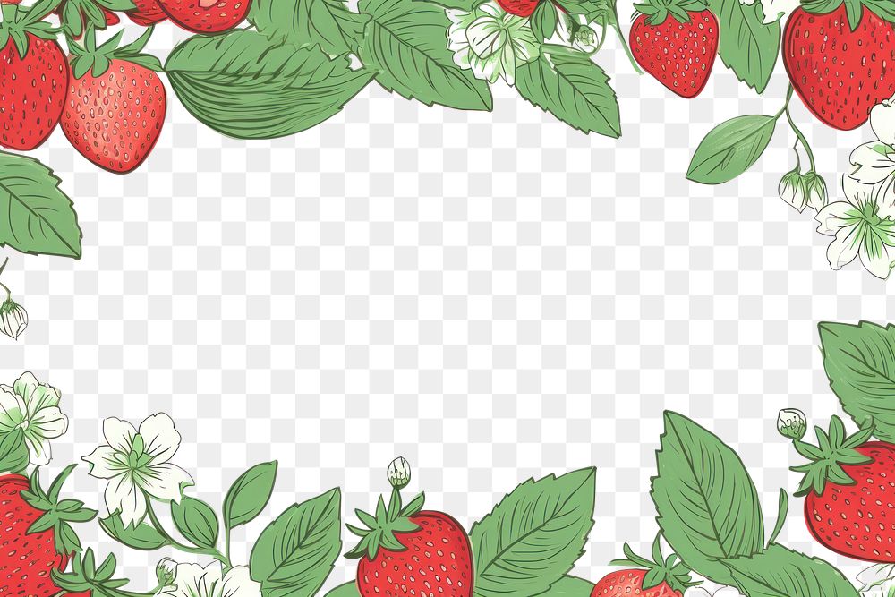PNG Strawberries backgrounds strawberry pattern. | Premium PNG - rawpixel