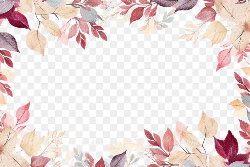 PNG Vintage leaves ornament frame | Premium PNG - rawpixel