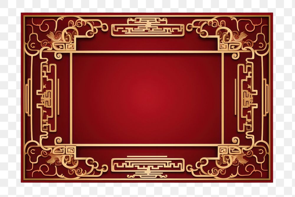 PNG Chinese ornament frame graphic | Free PNG - rawpixel