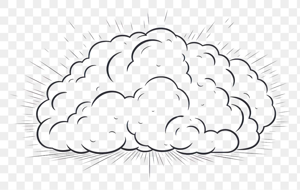 PNG Clound sketch drawing white. | Free PNG - rawpixel