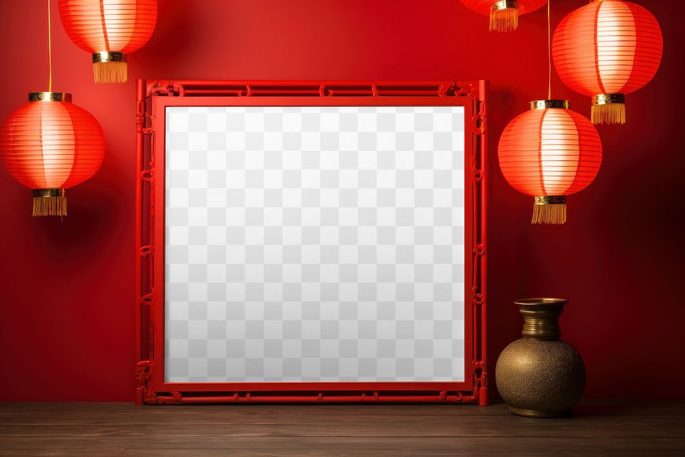 PNG Chinese picture frame mockup, | Premium PNG - rawpixel