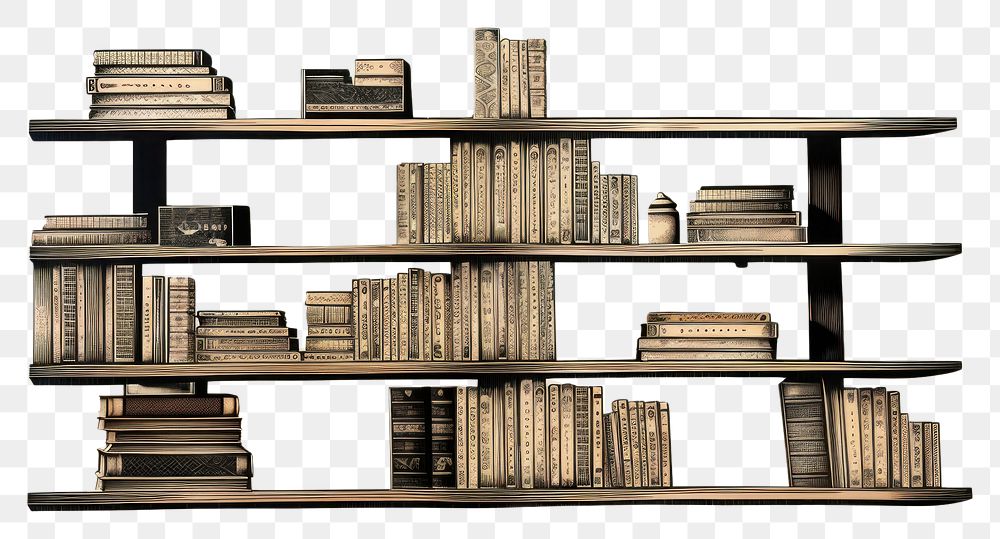 PNG Book shelf bookshelf furniture | Free PNG - rawpixel