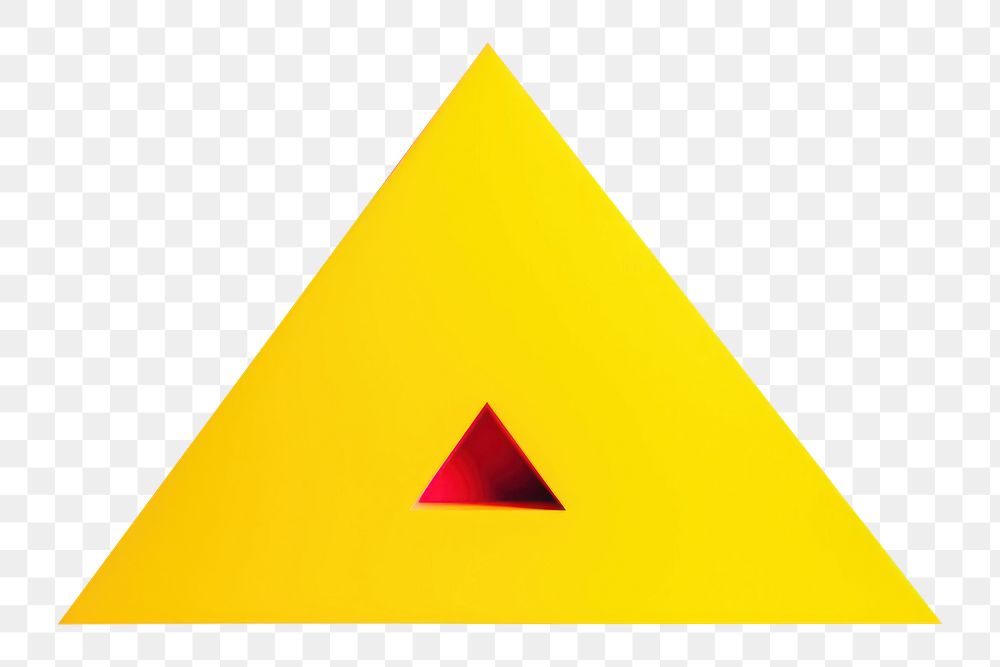 PNG Pyramid triangle circle yellow. | Premium PNG - rawpixel