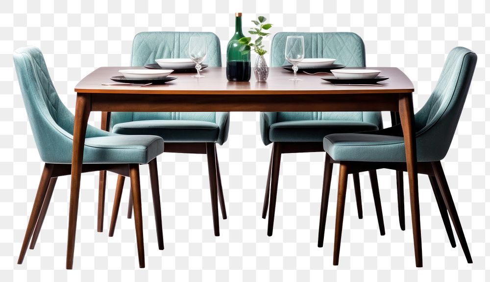 PNG Dining table set architecture | Premium PNG - rawpixel