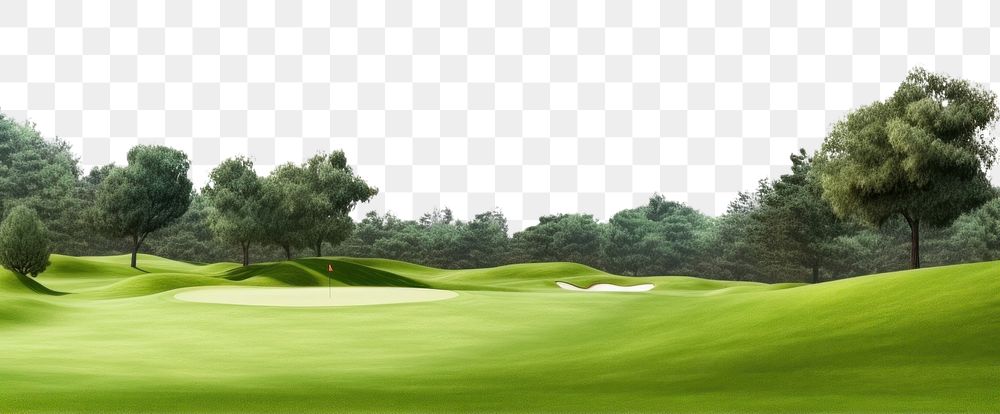 PNG Golf lanscape outdoors nature | Free PNG - rawpixel