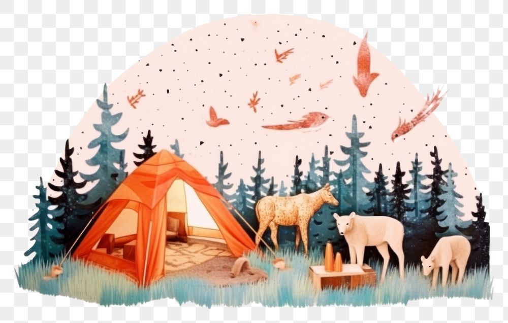 PNG Camping livestock outdoors camping. | Free PNG - rawpixel