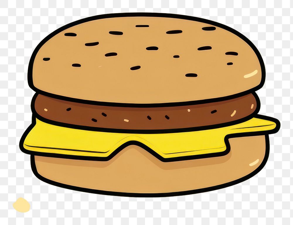 PNG Burger cartoon food hamburger. | Premium PNG - rawpixel