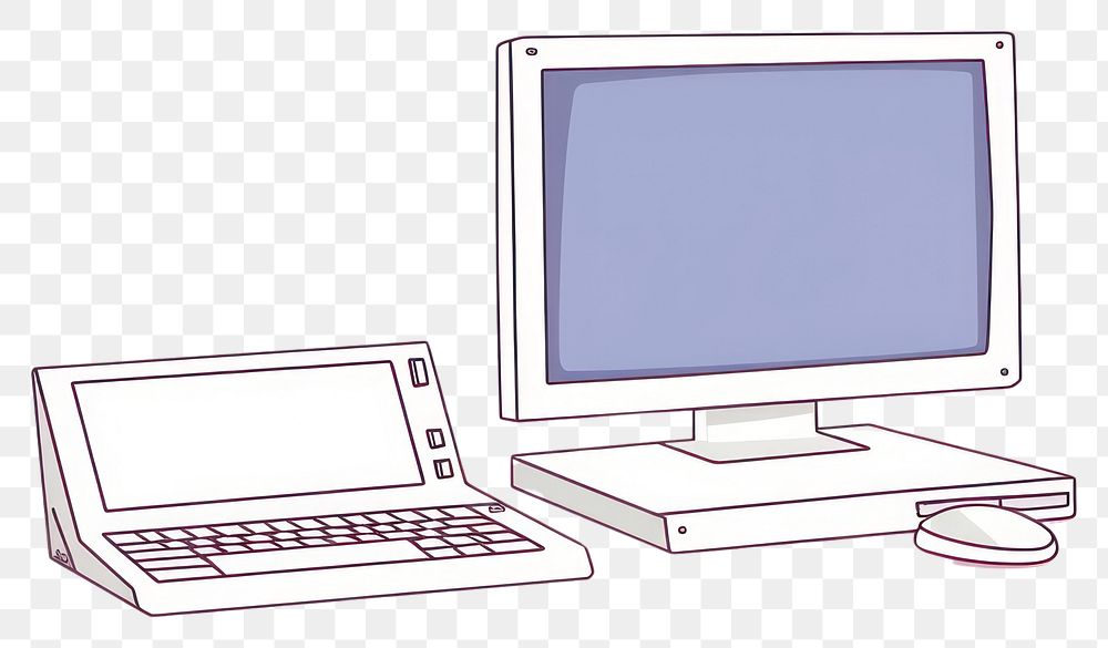 PNG Computer cartoon laptop electronics. | Premium PNG - rawpixel