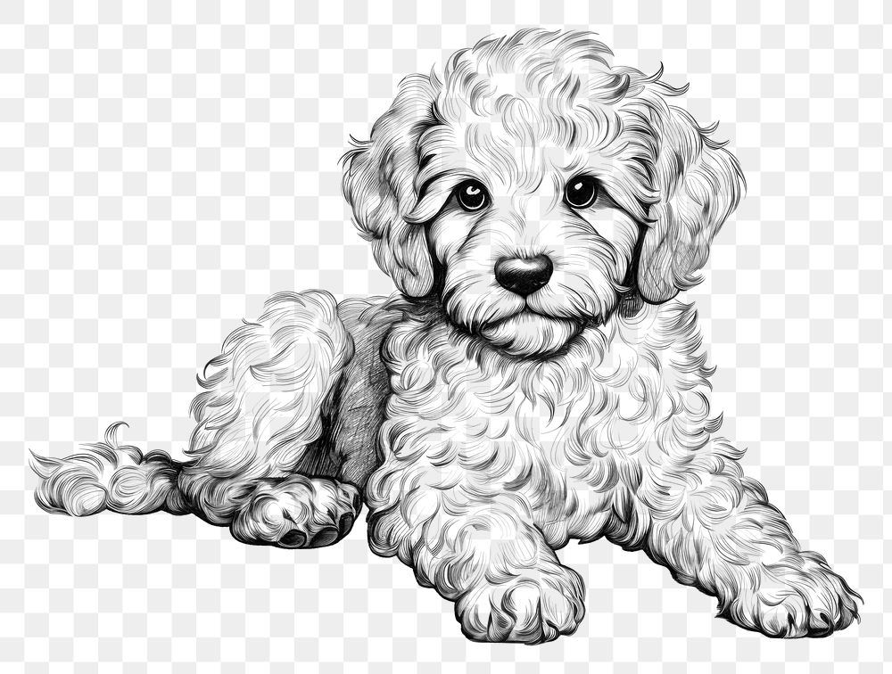 PNG Cute dog sketch drawing | Free PNG - rawpixel