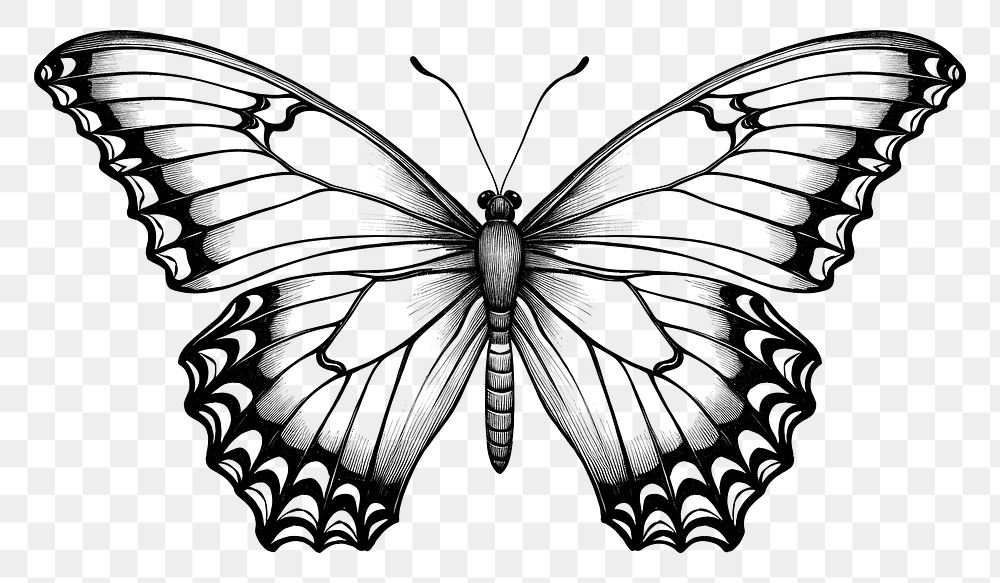 PNG Minimal buterfly sketch butterfly | Free PNG - rawpixel