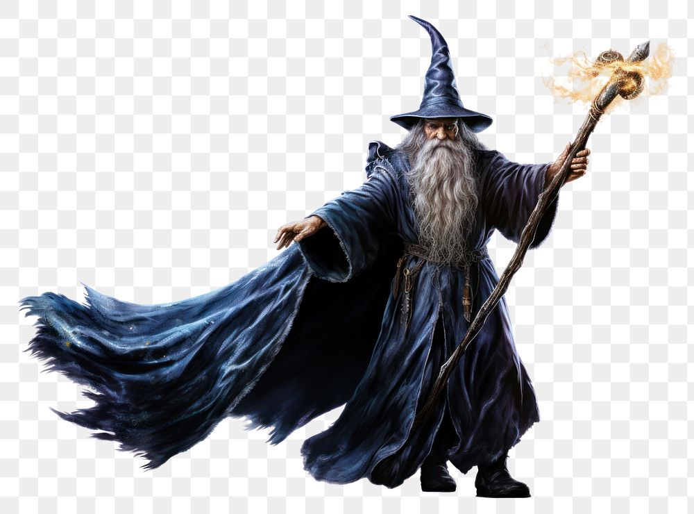 PNG Wizard holding magic wand | Free PNG - rawpixel