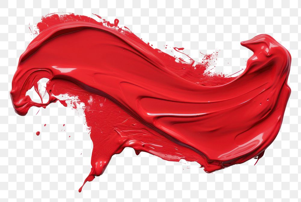 PNG Flat red paint brushstroke | Premium PNG - rawpixel