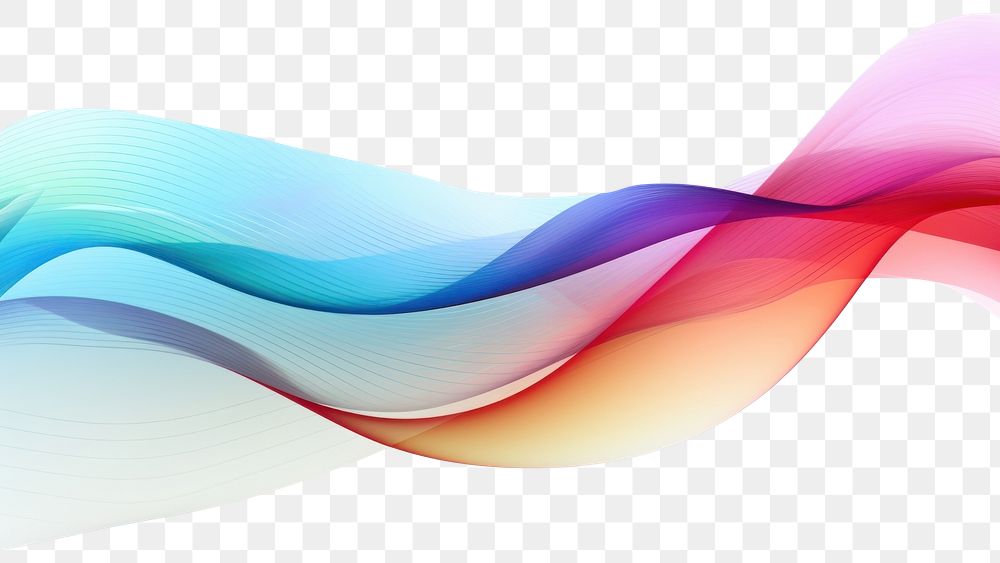 PNG Abstract colorful gradient wave | Premium PNG - rawpixel