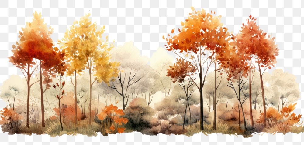 PNG Forest autumn forest landscape | Free PNG - rawpixel