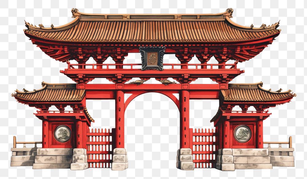 PNG Red Gate Hongo gate | Premium PNG - rawpixel