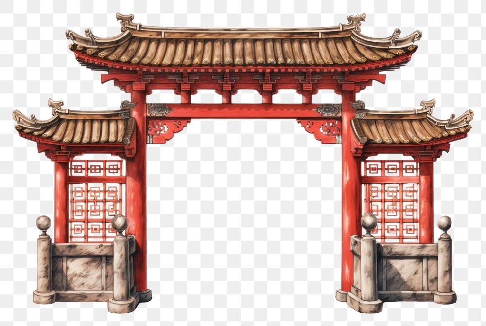 PNG Red Gate Hongo gate | Premium PNG - rawpixel