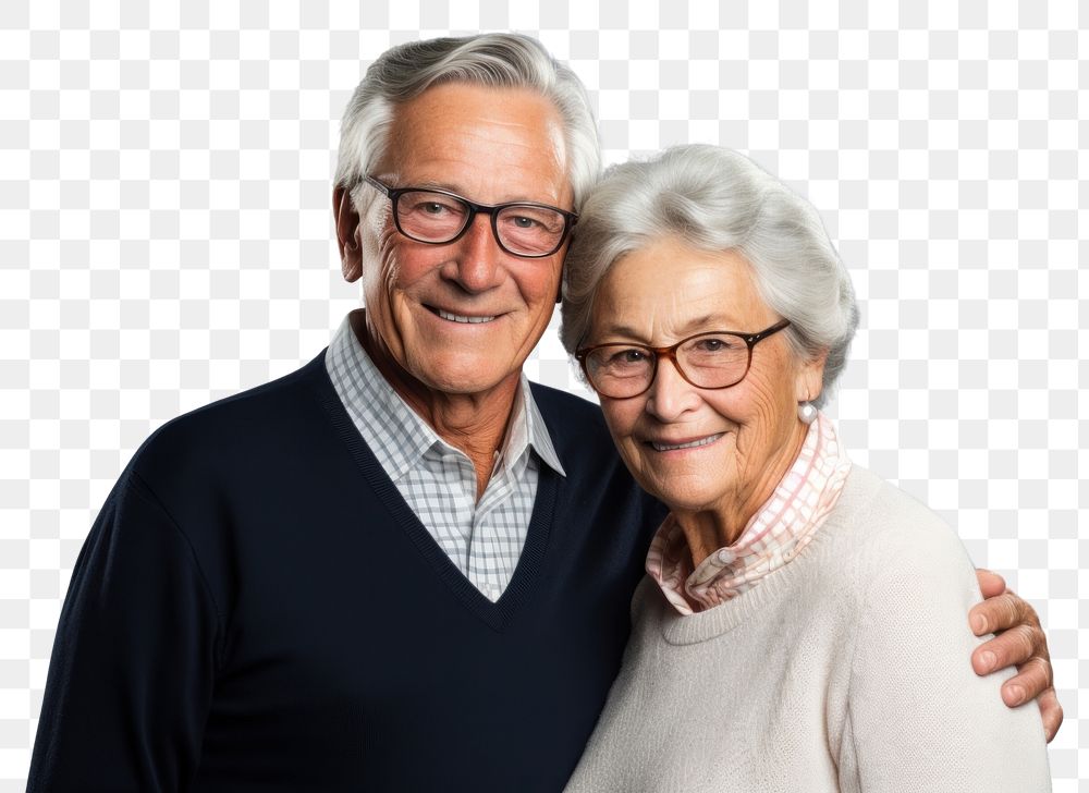 PNG loving and happy senior | Premium PNG - rawpixel