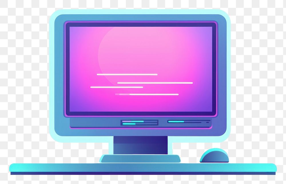 PNG Modern computer neon lights | Free PNG - rawpixel