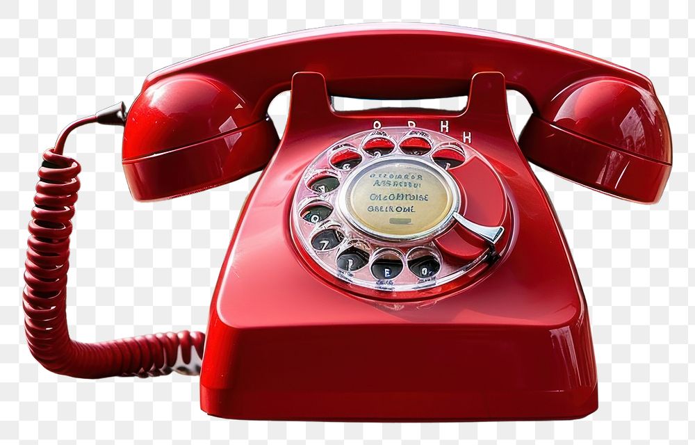 PNG Vintage red telephone electronics | Premium PNG - rawpixel